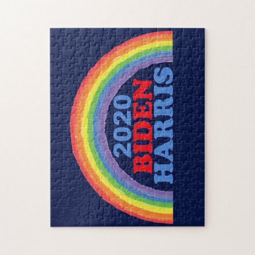 Biden Harris 2020 Rainbow Jigsaw Puzzle | Zazzle