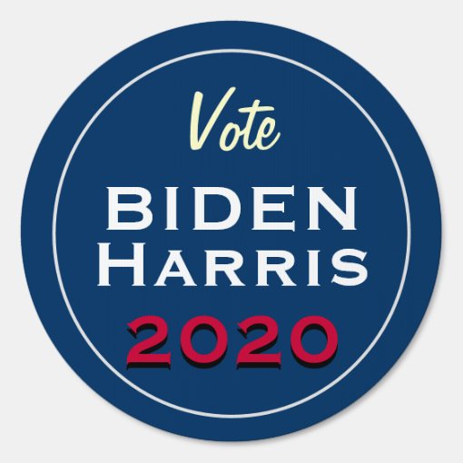 BIDEN HARRIS 2020 Round Retro Yard Sign | Zazzle