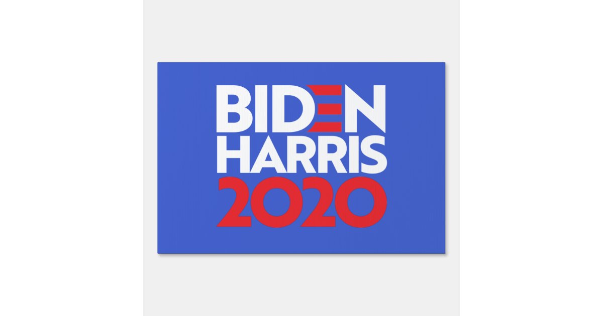 BIDEN HARRIS 2020 SIGN | Zazzle.com