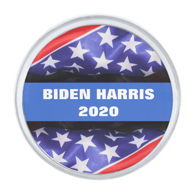 BIDEN HARRIS 2020 USA Flag Lapel Pin | Zazzle