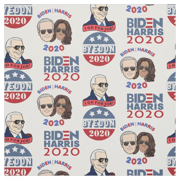 Biden Harris 2020 Textile By The Yard Fabric | Zazzle