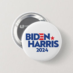 BIDEN HARRIS 2024 BUTTON | Zazzle