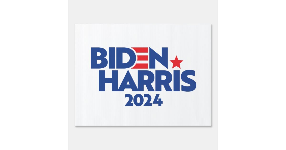BIDEN HARRIS 2024 SIGN | Zazzle