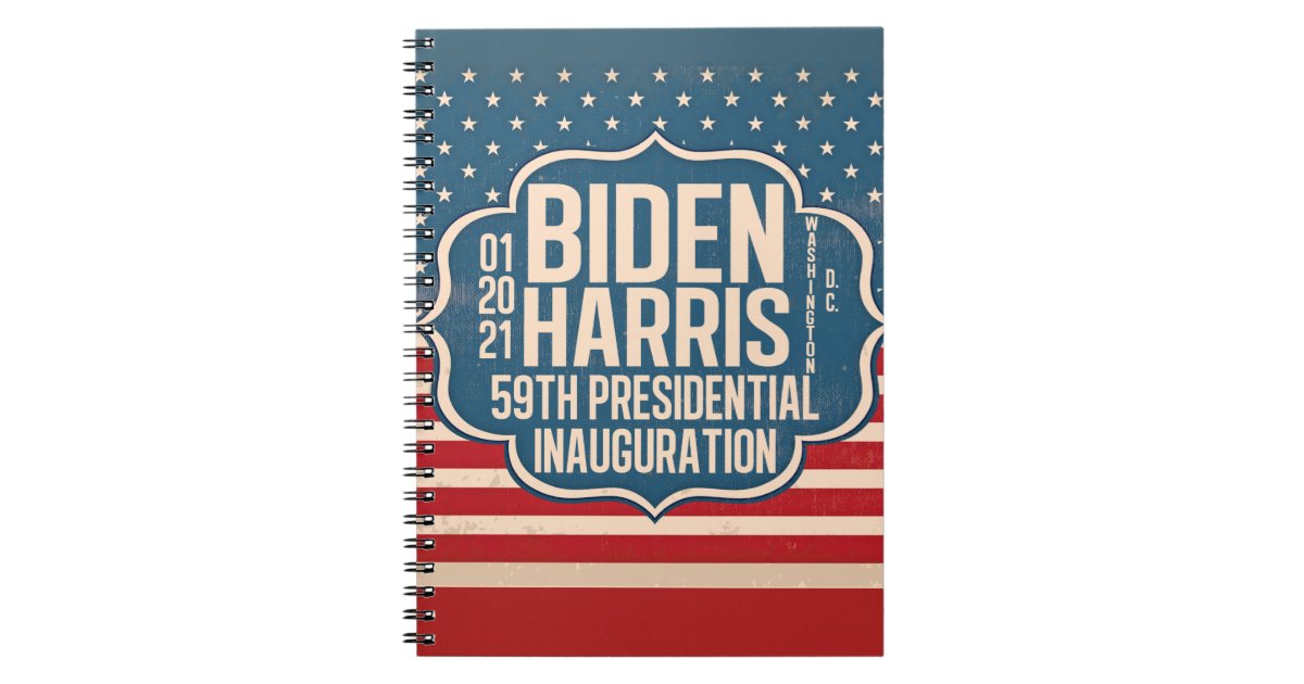Biden Harris 59th Inauguration Commemorative Notebook | Zazzle