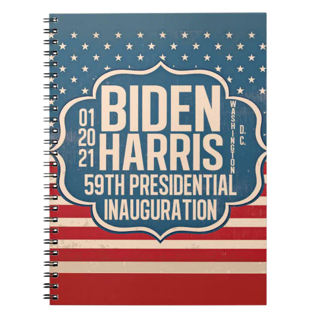 Biden Harris 59th Inauguration Commemorative Notebook | Zazzle