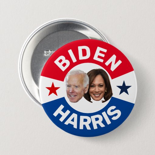 BIDEN / HARRIS BUTTON | Zazzle