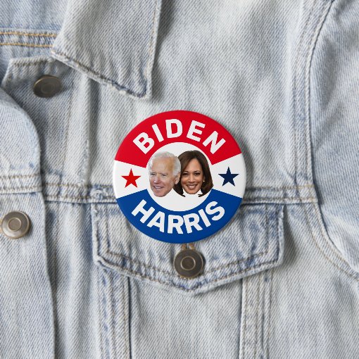 BIDEN / HARRIS BUTTON | Zazzle