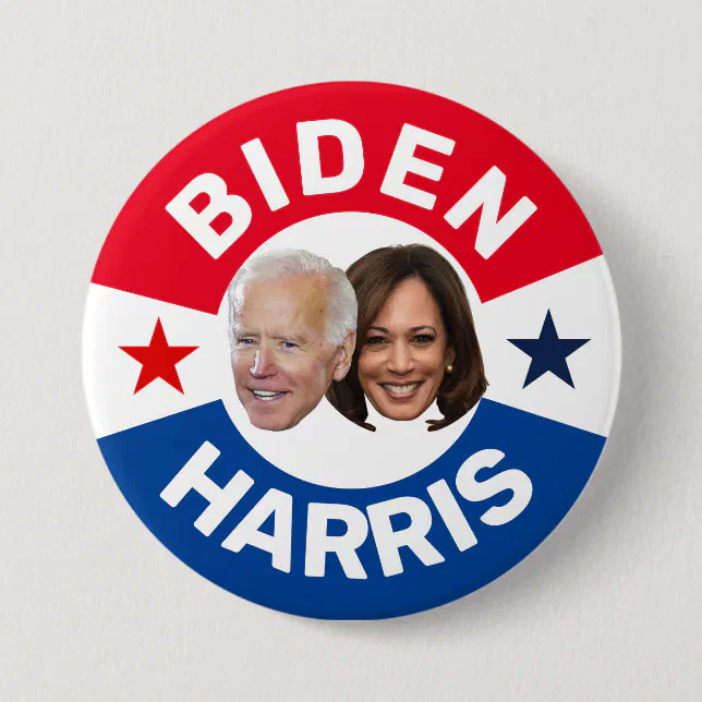 BIDEN / HARRIS BUTTON | Zazzle
