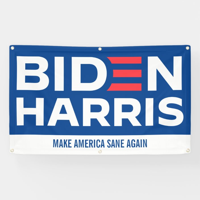 Biden Harris Custom Caption President Election Banner | Zazzle