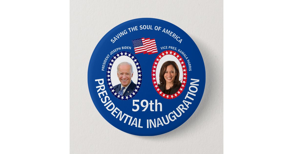 Biden Harris Inaugural Button | Zazzle