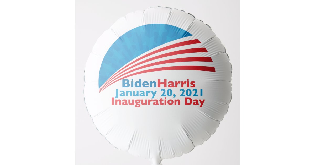 Biden Harris Inauguration Day American Flag Balloon | Zazzle