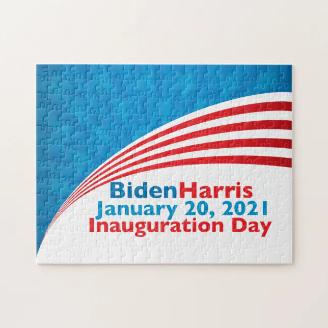 Biden Harris Inauguration Day American Flag Jigsaw Puzzle | Zazzle