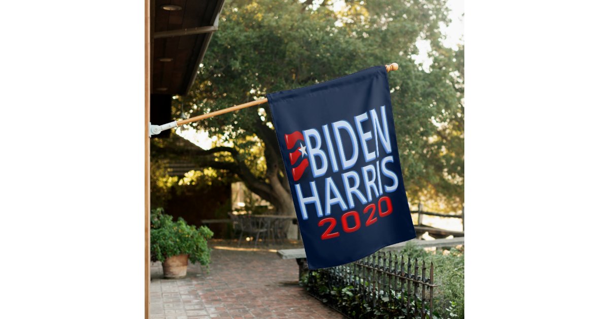 Biden Harris Presidential 2020 Election Campaign House Flag | Zazzle