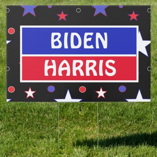 Biden Harris Red White and Blue 2020 Election Sign | Zazzle
