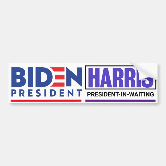 Biden in 2020 / Harris in ? Bumper Sticker | Zazzle