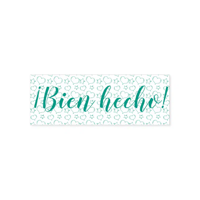 Bien Hecho good job in Spanish stamp for teacher | Zazzle