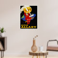 Biere Allary by Jean D'ylen - Vintage Beer Advert Poster | Zazzle