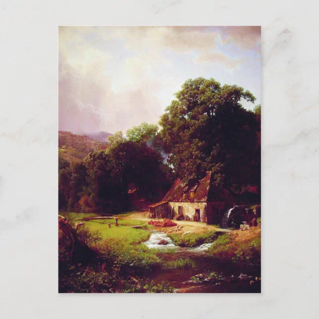Bierstadt Albert The Old Mill Postcard | Zazzle