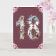 Big 18th Birthday Photo Collage Girl Pink Flower Card | Zazzle