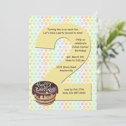Big 2 Birthday Party Invitation | Zazzle
