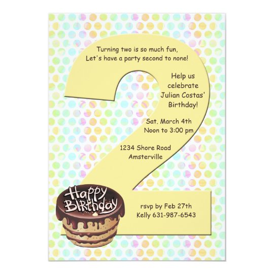 Big 2 Birthday Party Invitation | Zazzle.com