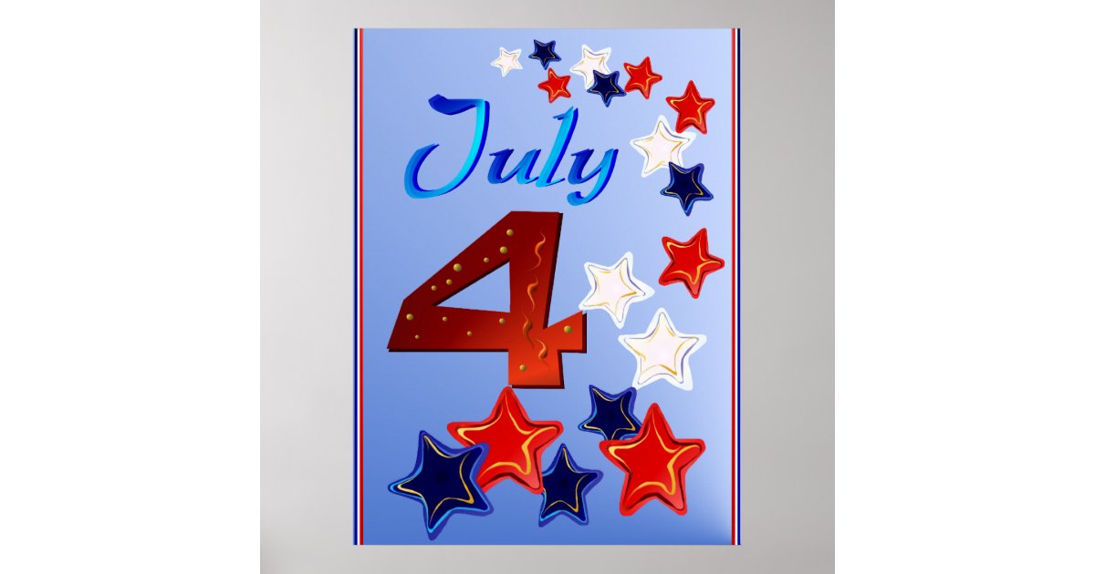 Big 4th of July Poster | Zazzle