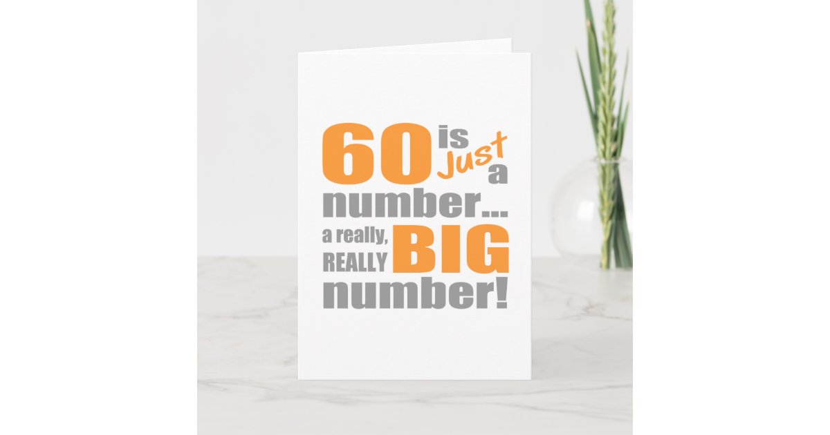 Big 60th Birthday Card | Zazzle