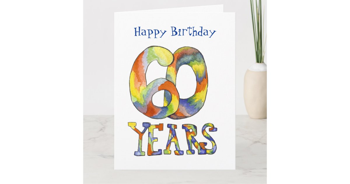 Big 60th Birthday Card | Zazzle