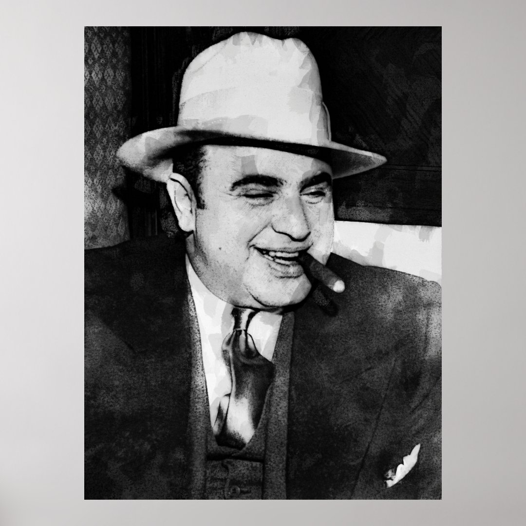 BIG AL CAPONE - PROHIBITION GANG BOSS POSTER | Zazzle