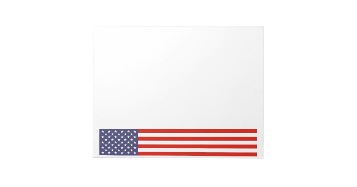 Big American flag note pads | Stars and stripes | Zazzle