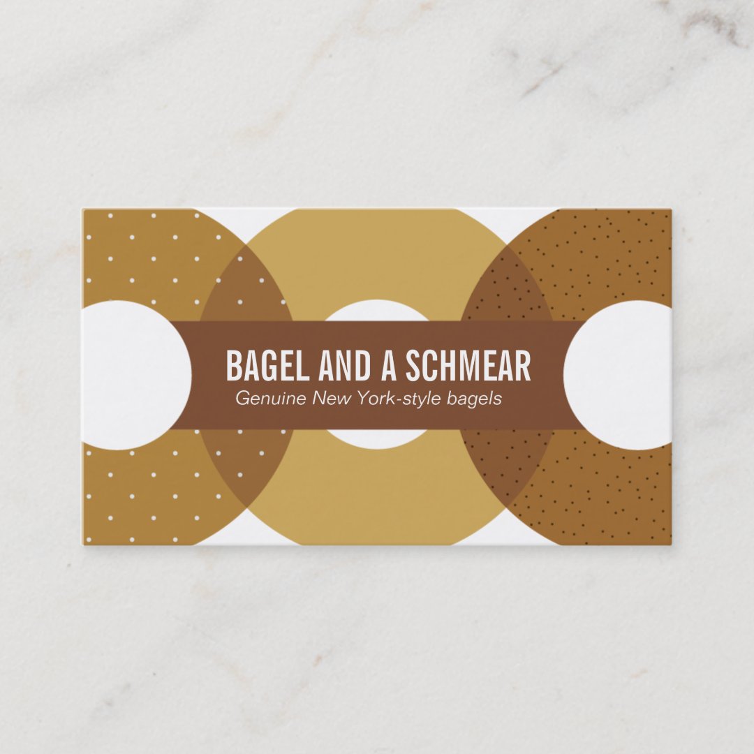 Big Bagels Business Card | Zazzle