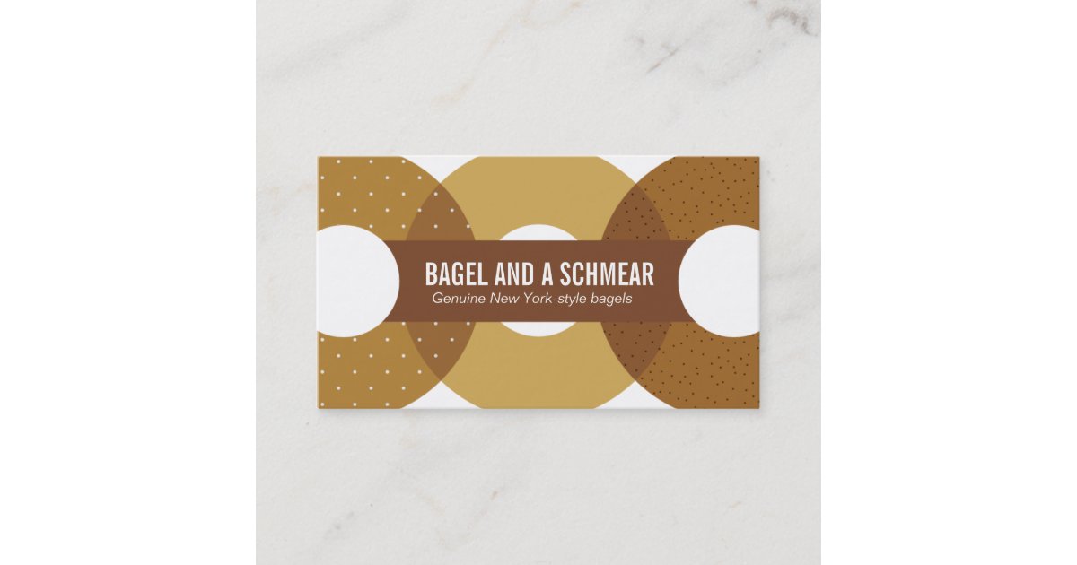 Big Bagels Business Card | Zazzle