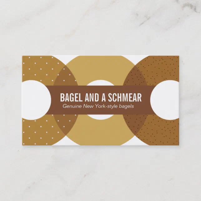 Big Bagels Business Card | Zazzle