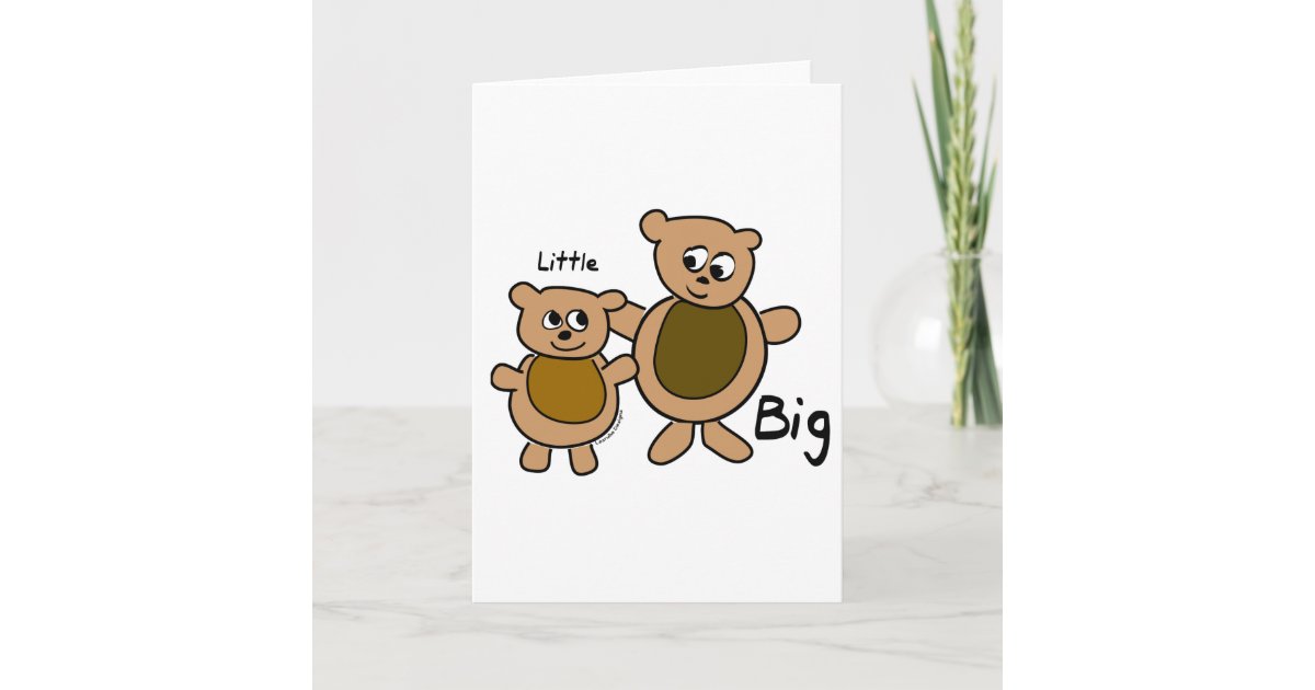 Big Bear Little Bear Card | Zazzle