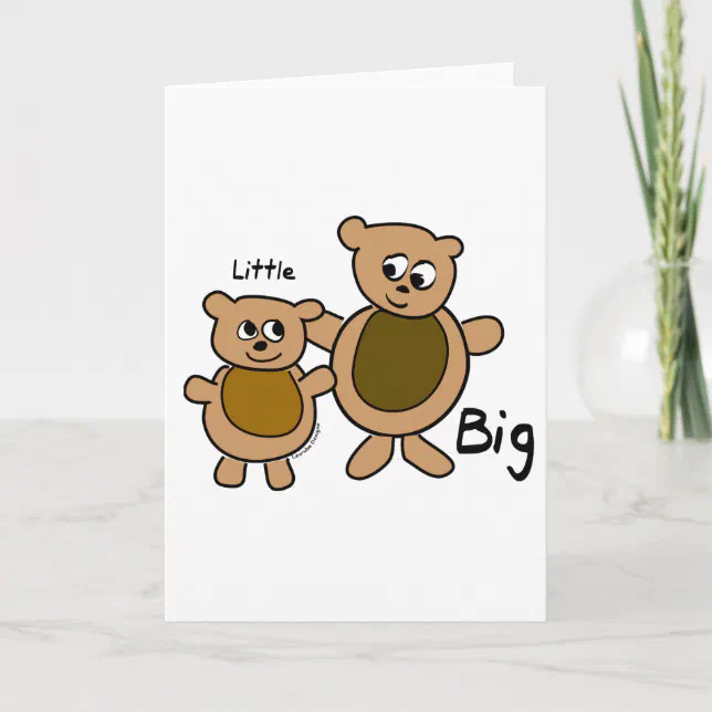 Big Bear Little Bear Card | Zazzle