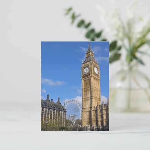 Big Ben and the London Eye Postcard | Zazzle