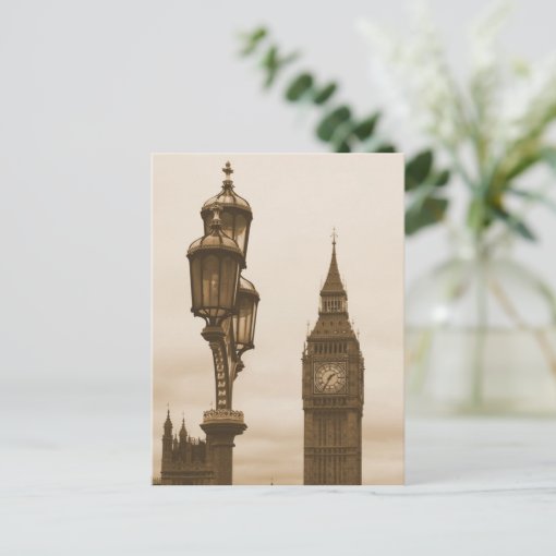 Big Ben in the Background - Postcard | Zazzle