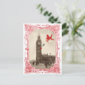 Big Ben London Cupid Valentine Postcard | Zazzle