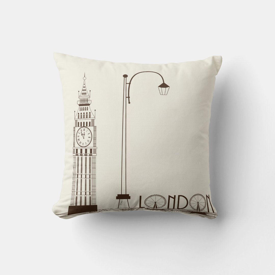 Big Ben London England Decorative Throw Pillow | Zazzle