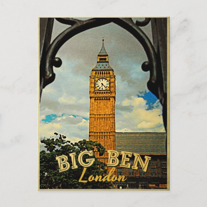 Big Ben London Postcard | Zazzle.com