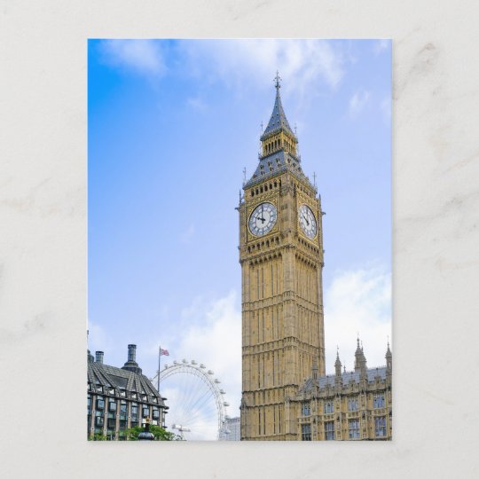 Big Ben London UK Postcard | Zazzle.com