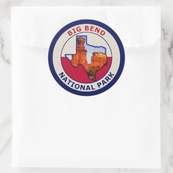 Big Bend National Park Classic Round Sticker | Zazzle