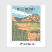 Big Bend National Park Vintage Sticker | Zazzle