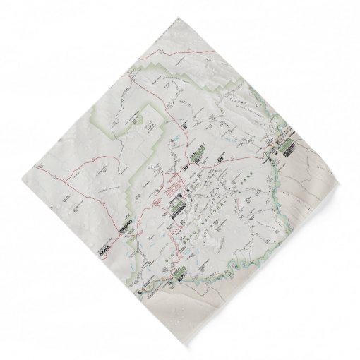 Big Bend (Texas) map bandana | Zazzle