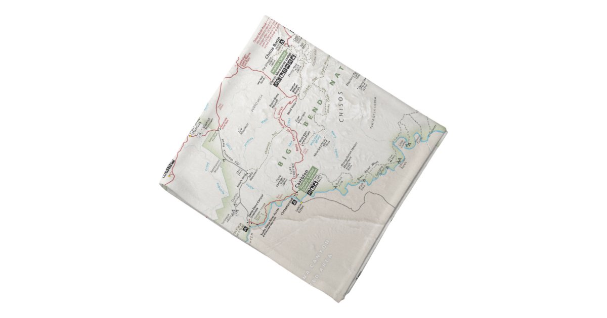 Big Bend (Texas) map bandana | Zazzle.com