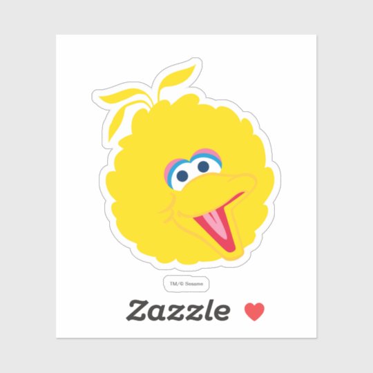 Big Bird Face Sticker | Zazzle.com