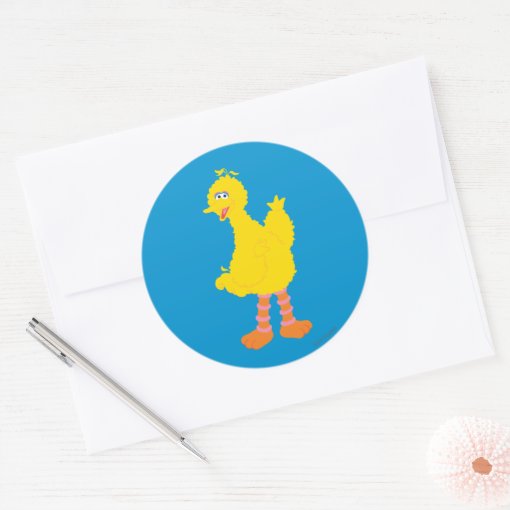 Big Bird Graphic Classic Round Sticker | Zazzle