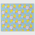 Big Bird Party Chevron Pattern Wrapping Paper | Zazzle