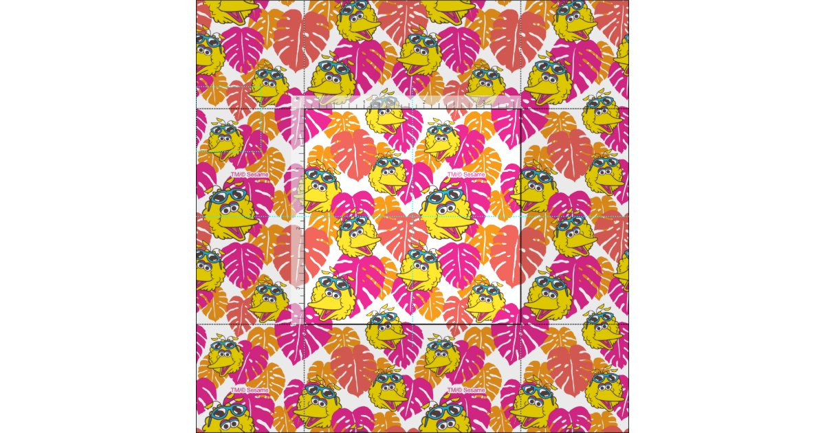 Big Bird | Tropical Pattern Fabric | Zazzle