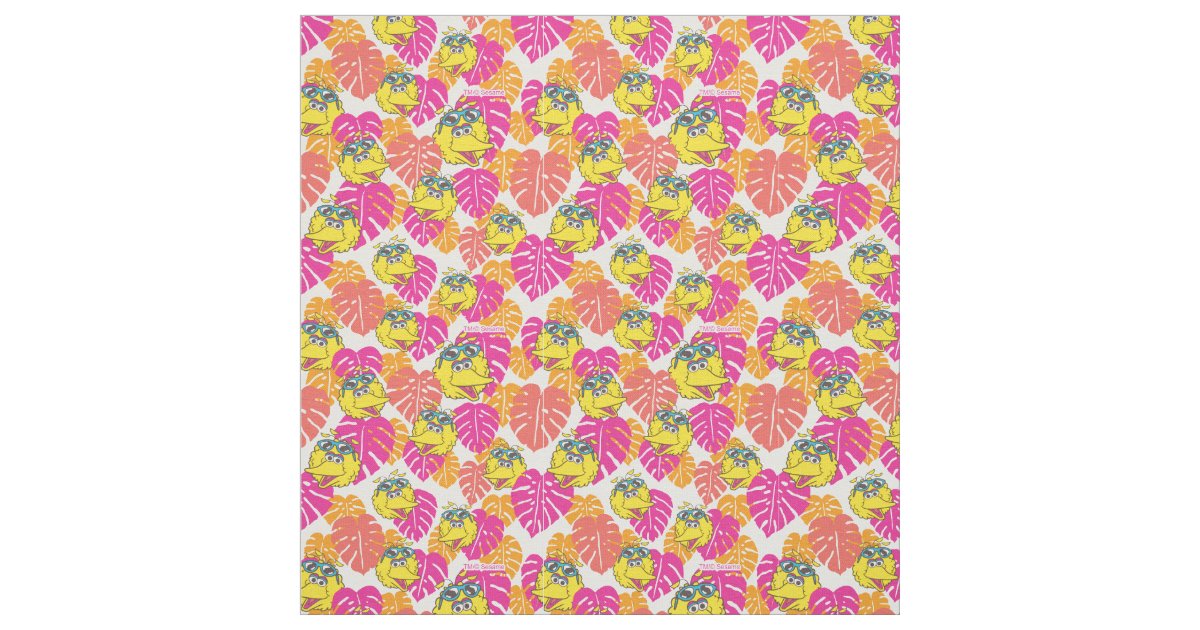 Big Bird | Tropical Pattern Fabric | Zazzle